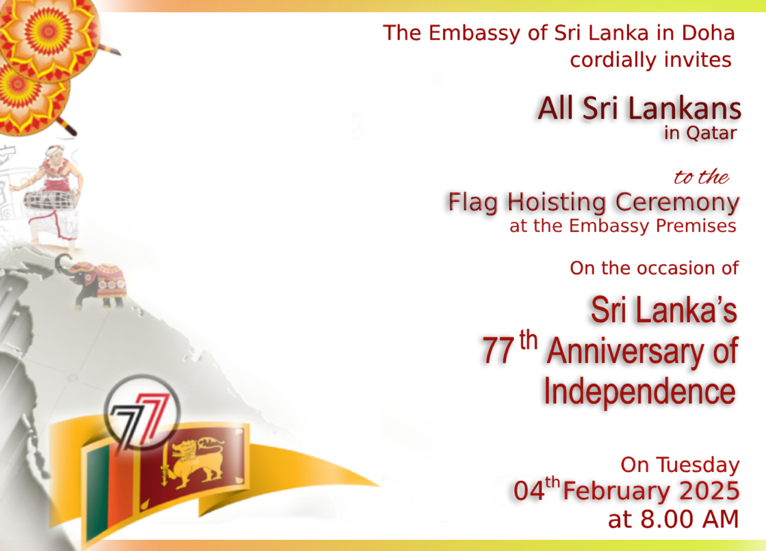 Embassy of Sri Lanka - Qatar | Embassy of Sri Lanka - Qatar